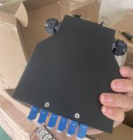 China DIN Rail Fiber Optic Splice Terminal Box 12 Port FTTH Patch Panel for sale