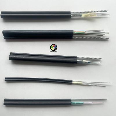 China GYTC8S 24-Core Aerial Figure 8 Fiber Optic Cable G652D Outdoor for sale