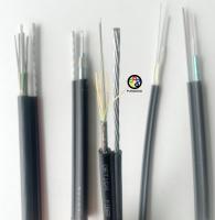 China GYTC8S Aerial Figure 8 Fiber Optic Cable G652D 24 Core FRP for sale