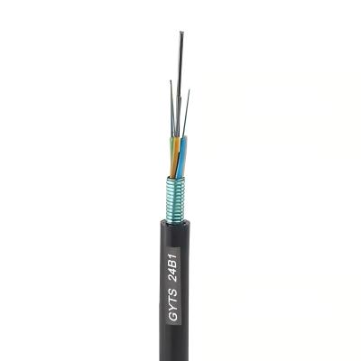 China GYTS 48-Core Armored Fiber Optic Cable for Duct Installation for sale