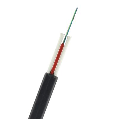 China Outdoor FTTH Aerial Fiber Optic Cable 2-12 Core Single-mode Flat Drop for sale
