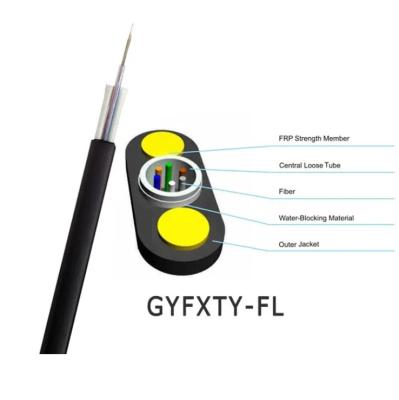 China GYFXTBY Outdoor Fiber Optic Cable 2-12 Core Single Mode Aerial for sale