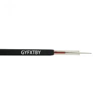 China Outdoor FTTH Drop Cable GYFXTBY 2-12 Core Single Mode Fiber Optic for sale