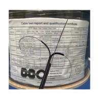 China FTTH Outdoor Drop Cable GJYXCH 1 Core Steel Wire LSZH 1km 2km for sale
