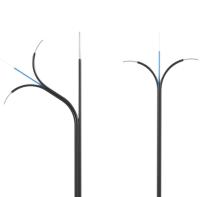 China FTTH Outdoor Drop Cable GJYXCH 4b6 LSZH 1km 2km Steel Wire for sale