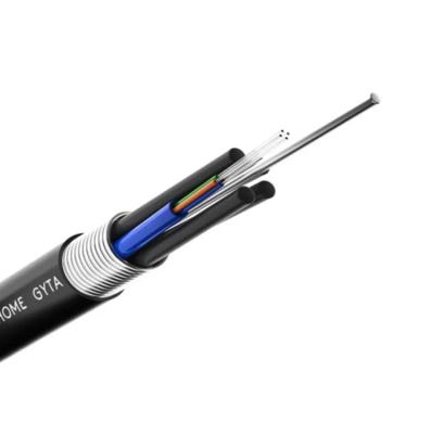 China 48 Core GYTA Steel Armored Fiber Optic Duct Cable 10.6mm for sale