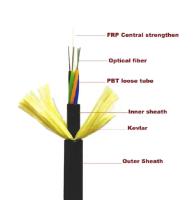 China ADSS Fiber Optic Cable Aerial Single Mode 6-144 Core PE Sheath for sale