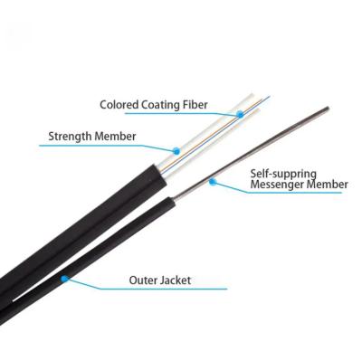 China GJYXFCH Self-Support FTTH Drop Cable LSZH 1-4 Core Indoor Outdoor for sale
