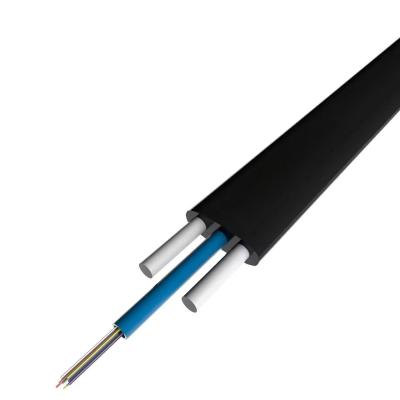 China GYFXTBY Outdoor Flat Fiber Optic Cable PE Sheath 2-4km/Drum for sale