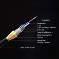 China ADSS Fiber Optic Cable 12 Core Single Mode Aerial Installation for sale