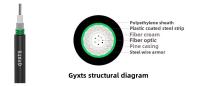 China 12 Core GYXTS Steel Armored Anti Rodent Fiber Optic Cable for sale