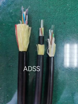 China ADSS Fiber Optic Cable 300M Span Single Mode Aerial Installation for sale
