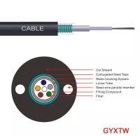 China ADSS Fiber Optic Cable Single Mode 24 Core Aerial Outdoor PE Sheath for sale