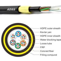 China ADSS Fiber Optic Cable 32/48/96 Core G652D Single Mode Outdoor for sale