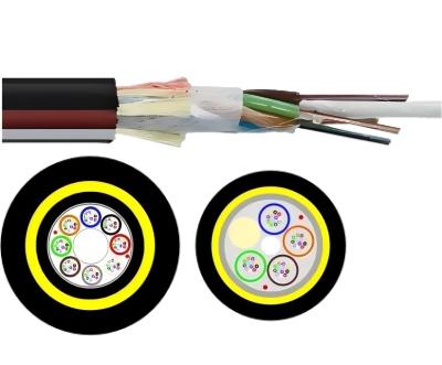 China ADSS Fiber Optic Cable 12 24 48 Core G652D Single Jacket 120m for sale