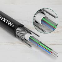 China GYXTW Armored Outdoor Fiber Optic Cable 8mm G652D Single Mode for sale