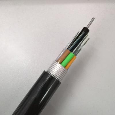 China GYTS 48 Core Steel Tape Armored Single Mode Fiber Optic Cable for sale