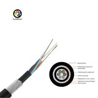 China 24 Core GYTA33 Underwater Armored Fiber Optic Cable with Steel Wire for sale
