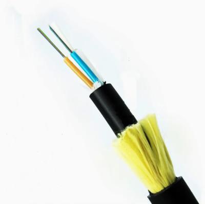 China ADSS Fiber Optic Cable 6-144 Cores Aerial Single Mode PE Sheath for sale