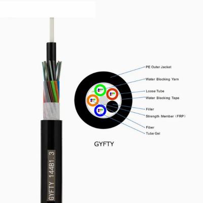 China 24-288 Fiber Duct Cable GYFTY Non-Armored Outdoor PE Jacket for sale
