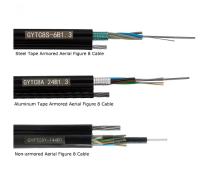 China GYTC8S Aerial Figure 8 Single Mode Fiber Optic Cable G652D for sale