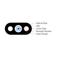 China GYFXY Outdoor Fiber Optic Cable 1-24 Core Non Metallic Unarmored for sale
