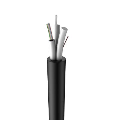 China 12 Core ASU Aerial Fiber Optic Cable Self Supporting 80-120m Span for sale