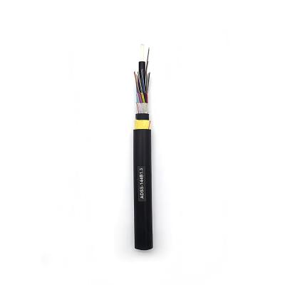 China ADSS Fiber Optic Cable 12-144 Fibers Aerial Double Jacket PE/AT for sale