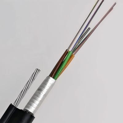 China GYTC8S Aerial Figure 8 Fiber Optic Cable 12/24/96 Core PE/LSZH Jacket for sale
