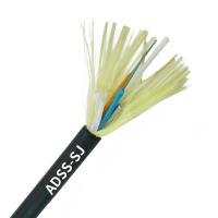 China ADSS Fiber Optic Cable 12 Core G.652D Single Mode HDPE Double Jacket for sale