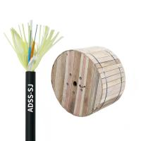 China ADSS Fiber Optic Cable 12 Core G.652D Single Mode HDPE Double Jacket for sale