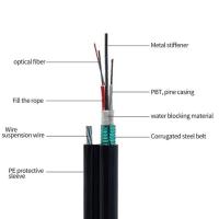 China GYTC8S Aerial Figure 8 Fiber Optic Cable with Steel Tape Armor for sale