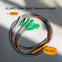 China FTTH Fiber Optic Pigtail 12 Core SC Single Mode 1.5m Patch Cord for sale