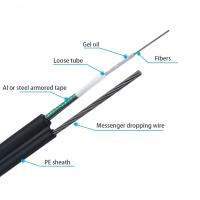 China GYTC8S Aerial Figure 8 Fiber Optic Cable with Messenger Wire for sale