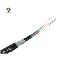 China Anti Rodent Fiber Optic Cable GYTA33 Steel Tape Armored Outdoor PE Sheath for sale