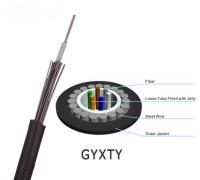 China Anti Rodent Fiber Optic Cable GYXTS 24 Core OS2 Single Mode Steel Wire Armoured for sale