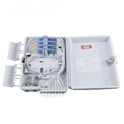 China 12 Port FTTH Fiber Optic Splitter Box with SC/LC Connectors for sale
