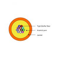 China GJFJV 24F OM4 Indoor Fiber Optic Cable LSZH Aramid Yarn for sale