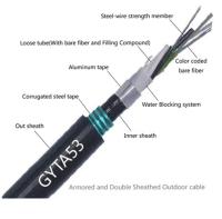China GYXTW53 Outdoor Fiber Optic Cable 2-24cores Double-Armor Underground for sale