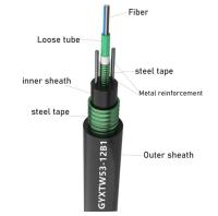 China GYXTW53 4-12 Core Outdoor Armored Fiber Optic Cable G652D/G657A1 for sale