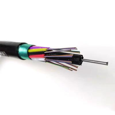 China GYTS 24 Core Single Mode G652D Steel Tape Armored Fiber Optic Cable for sale