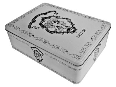 China French Biscuit  Cupcake Donuts Rectangular Tin box for sale