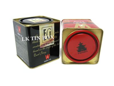 China 75 Airtighted  Square Tin Box For Green Tea Storage for sale