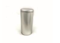 China 200g Airtight Round Tea Tin Box Storage With Rubber Lid , Tea Storage Tins for sale