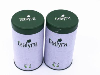 China Empty Small Round Metal Containers Canister Storage Box Set For Loose Tea / Coffee for sale