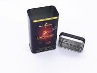 China Christmas Food Storage Tin Box With Embossing , Rectangular Metal Box for sale