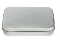 China Rectangle Hinged Seamless Tin Box With Hinge For Candy  Chocolate Sugar Storage for sale