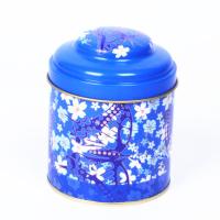 China D84 X 80mm English Tea Tin Box Cheap Round Metal Tea Box Customized Color for sale
