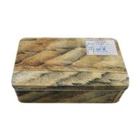 China Sliding Lid Rectangular Tin Box Custom Rectangular Metal Tins For Candy Packaging for sale