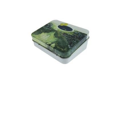 China Pencil Metal Tin Box Tin Metal Lunch Box Handle Gift Card Tin Box Rectangle Metal Tin Can for sale